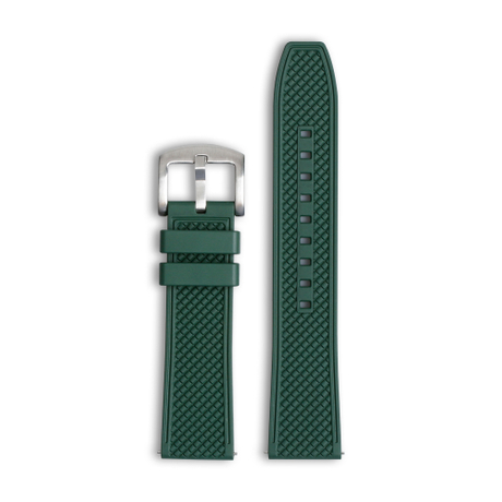 OEM Premium Green FKM Fluorine Rubber Watch Band Embossed 3D Watch ...