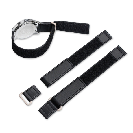 Wholesale Black Nylon Swatch Velcro Watch Band in 18mm 20mm 22mm with ...